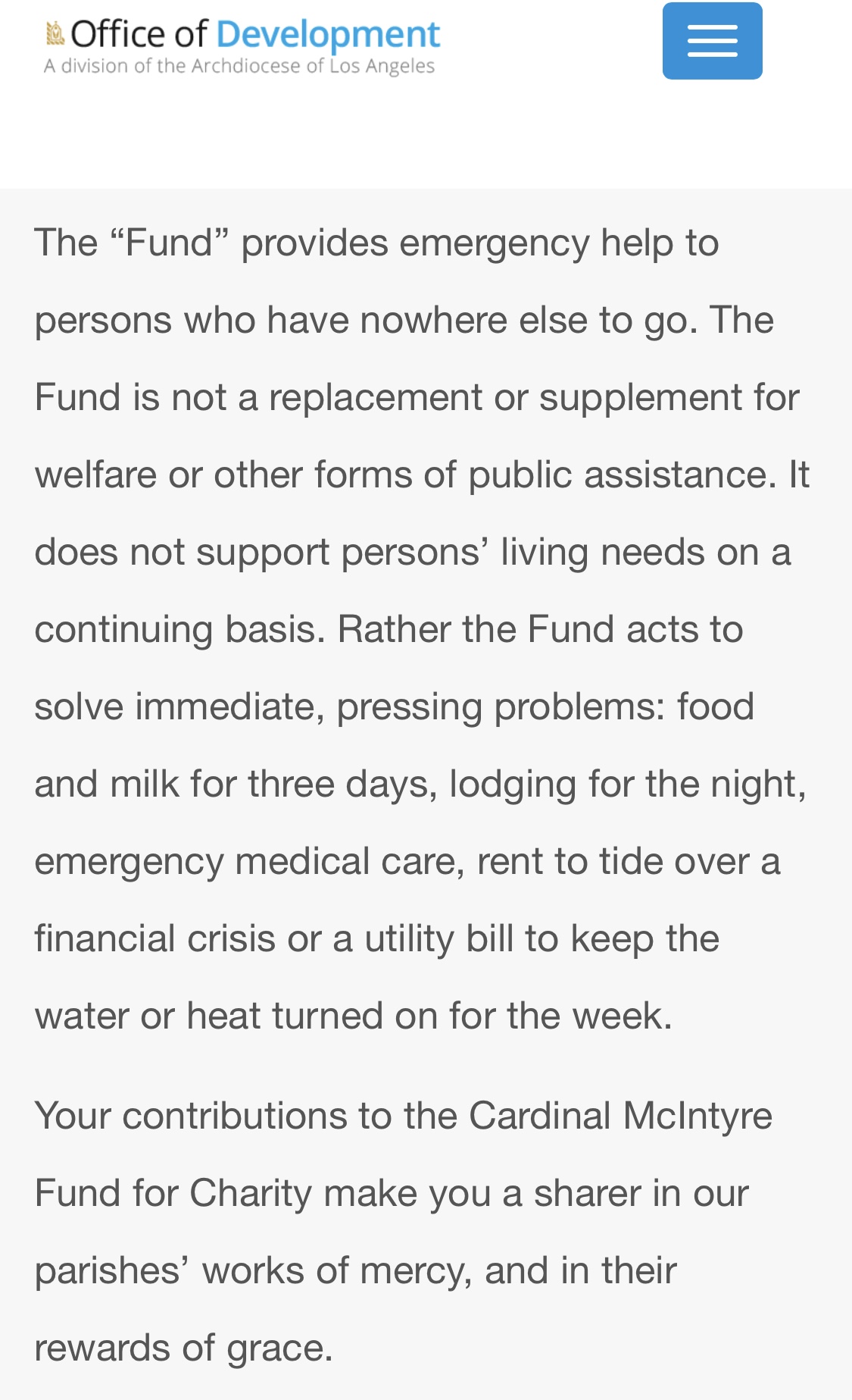 5/7-5/8: Cardinal McIntyre Fund – ST. BARNABAS CHURCH
