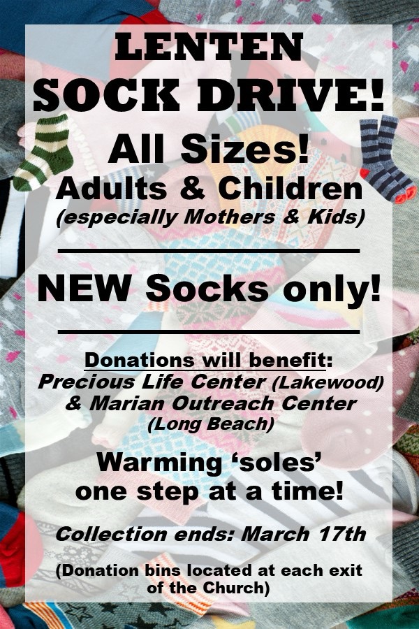 Lenten Sock Drive – ST. BARNABAS CHURCH