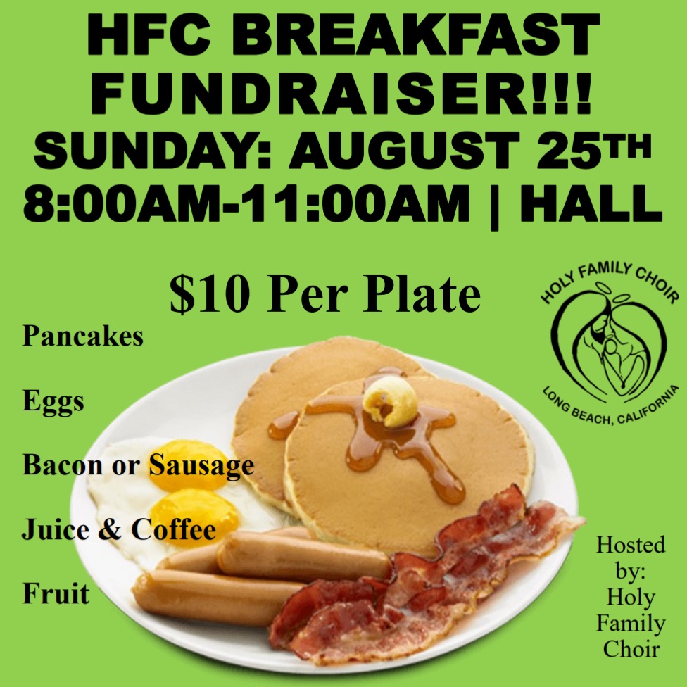 8/25 Breakfast Fundraiser – ST. BARNABAS CHURCH