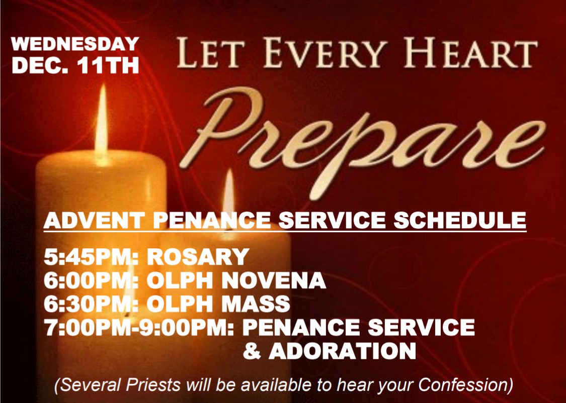 12/11 Advent Penance Service – ST. BARNABAS CHURCH