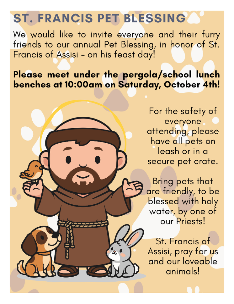 10/4 Pet Blessing – ST. BARNABAS CHURCH